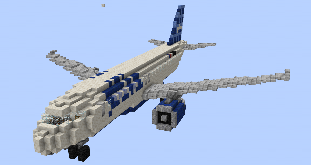 F'n'A Gaming Airbus A320 JetBlue Minecraft Map