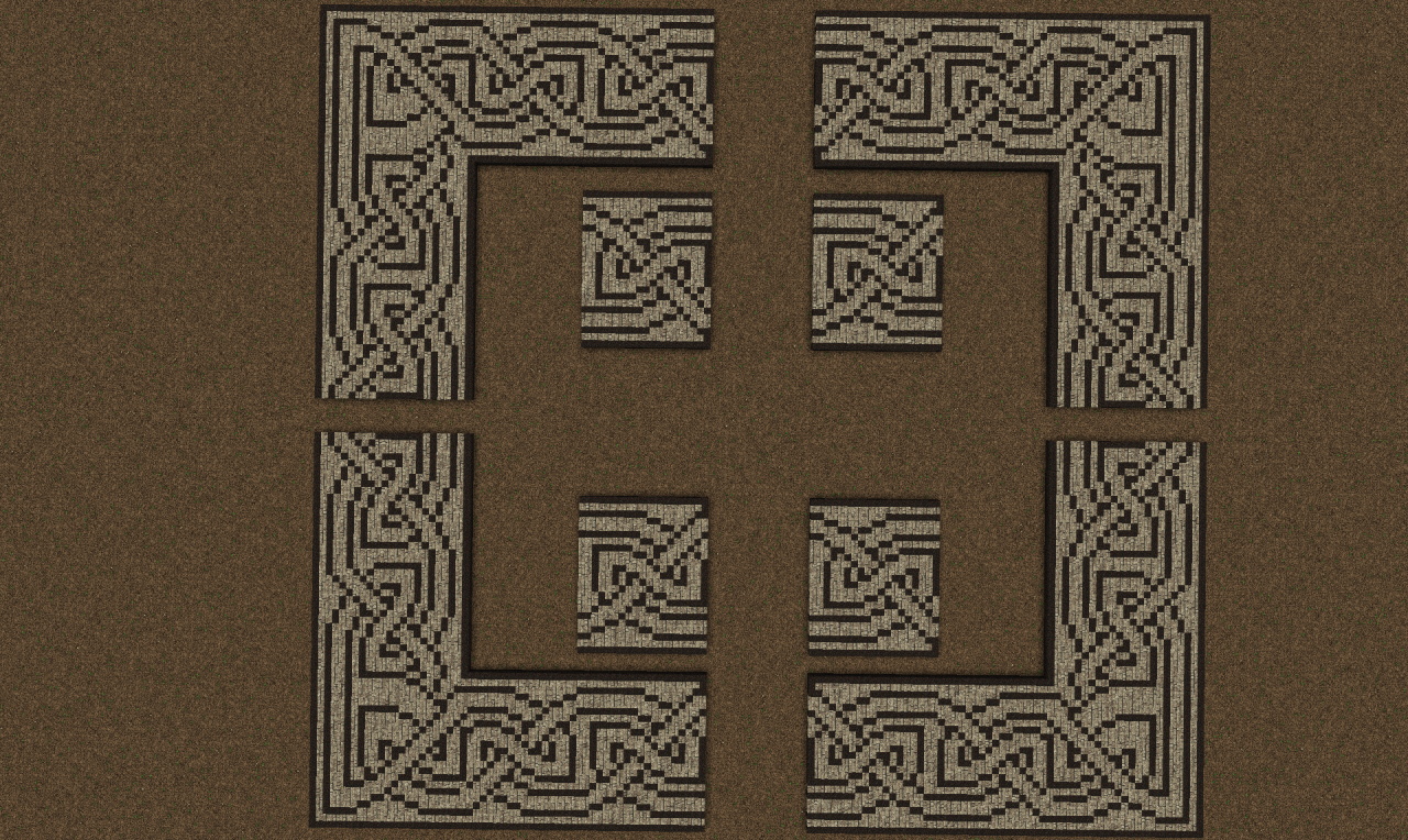 Walkway-Wall Patterns Minecraft Map