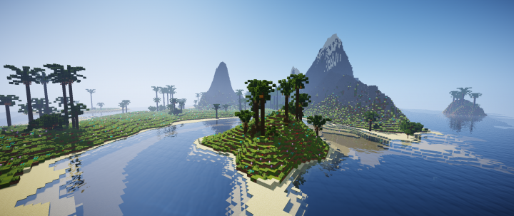 Realistic Tropical Island Minecraft Map