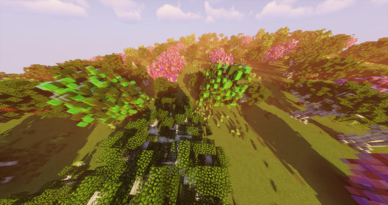 2000x2000 Custom terrain: 3 biomes Minecraft Map