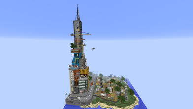 Cyberpunk Skyscraper Minecraft Map