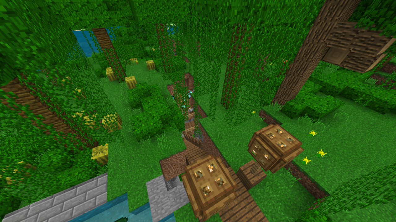 Jungle Ravine Base Minecraft Map