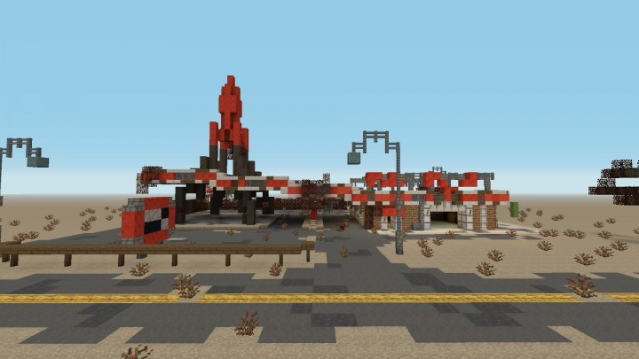 Fallout - Red Rocket Truck Stop (Built on PS4) Minecraft Map