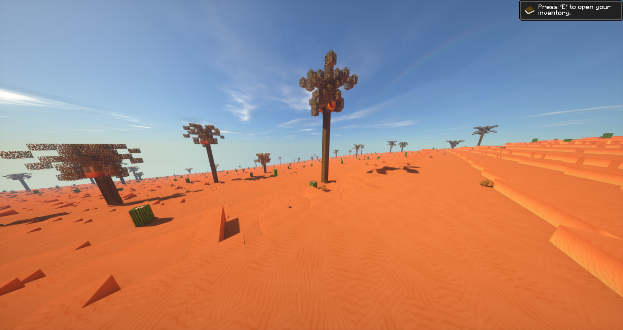 4k x 4k Custom terrain - Red desert Minecraft Map