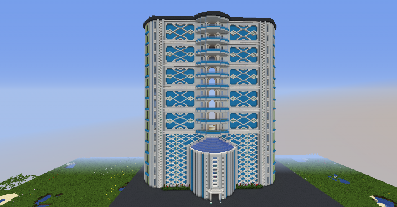 Blue Skyscraper [PMC] Minecraft Map