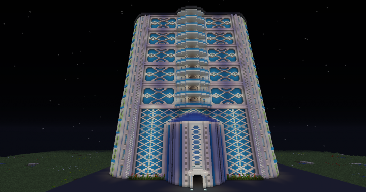 Blue Skyscraper [PMC] Minecraft Map
