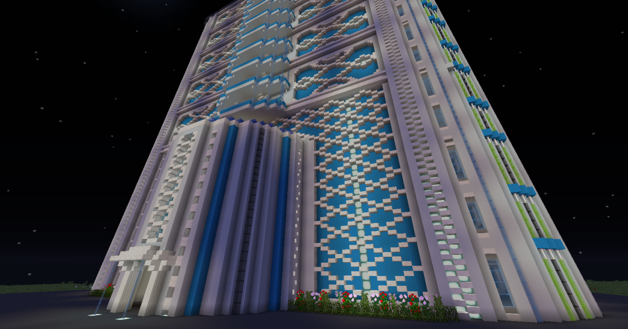 Blue Skyscraper [PMC] Minecraft Map