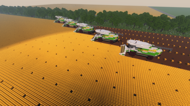 Combine harvester Minecraft Map