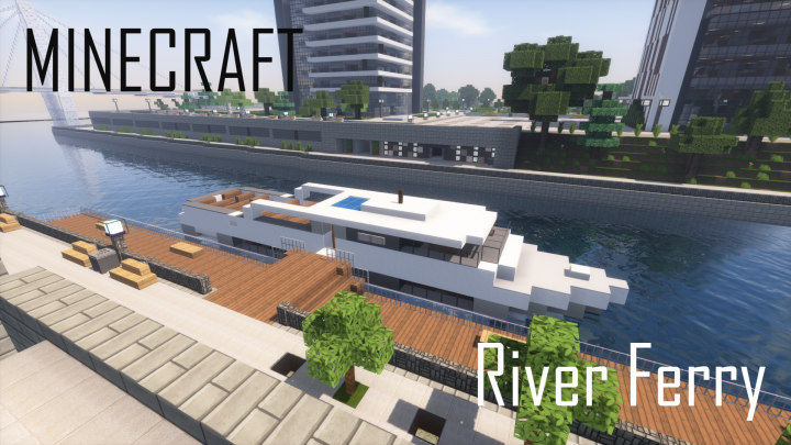 Minecraft River Ferry (full interior) Minecraft Map