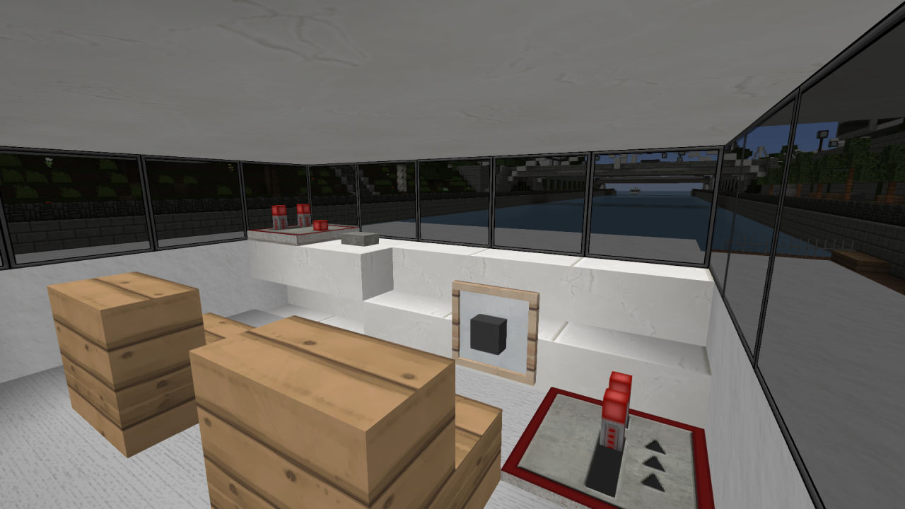Minecraft River Ferry (full interior) Minecraft Map