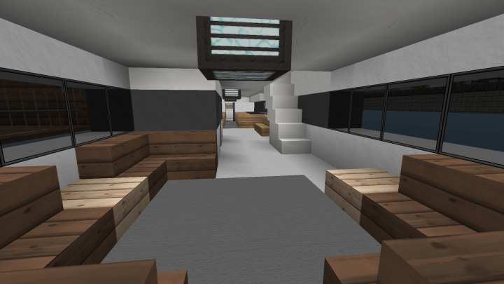 Minecraft River Ferry (full interior) Minecraft Map