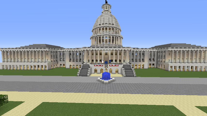US Capitol (With Inaugural Designs) Minecraft Map