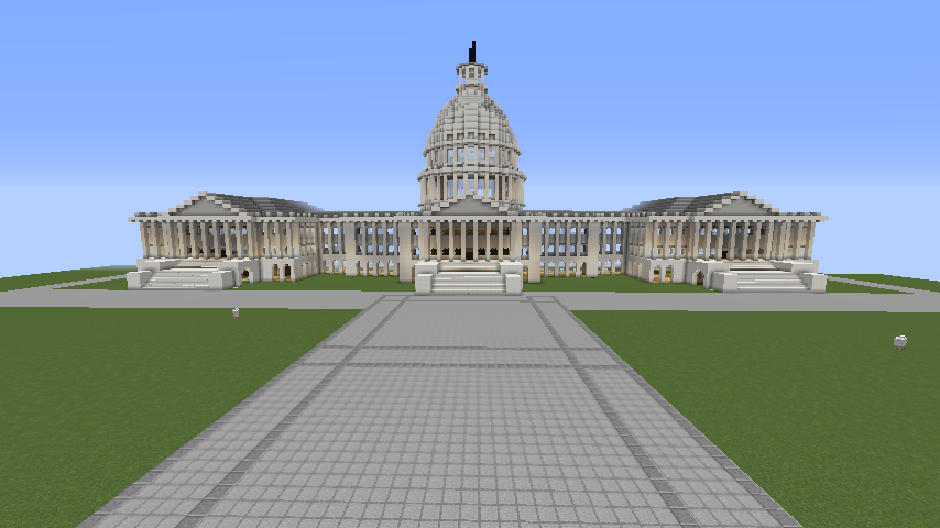 US Capitol (With Inaugural Designs) Minecraft Map