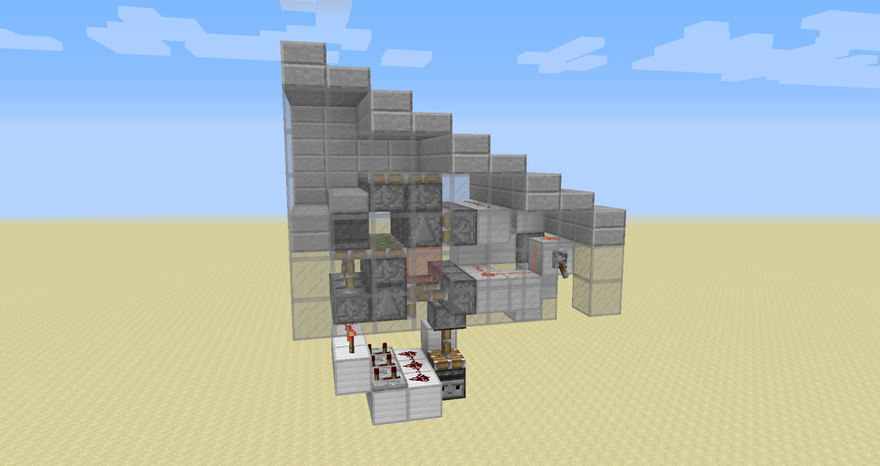 3 wide secret staircase door Minecraft Map