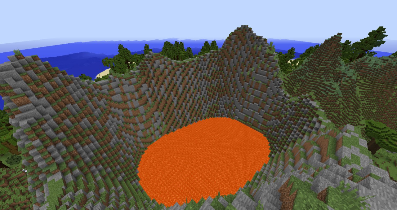 Volcano Island Minecraft Map