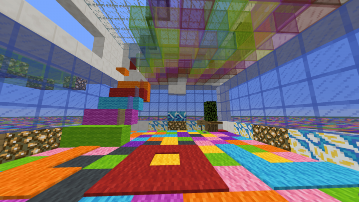 RAINBOW HOUSE (WITH MINIGAMES) Minecraft Map