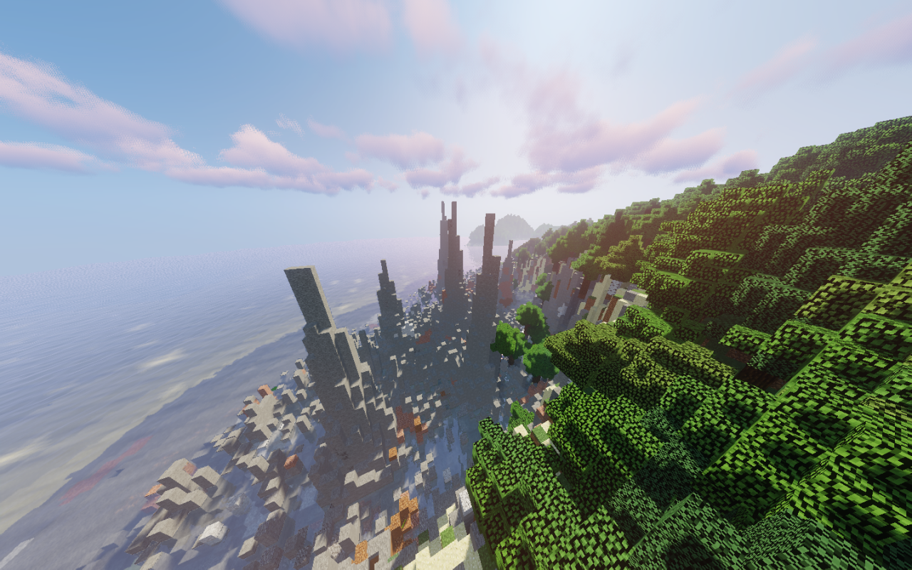 Large, Great Looking Island. Minecraft Map