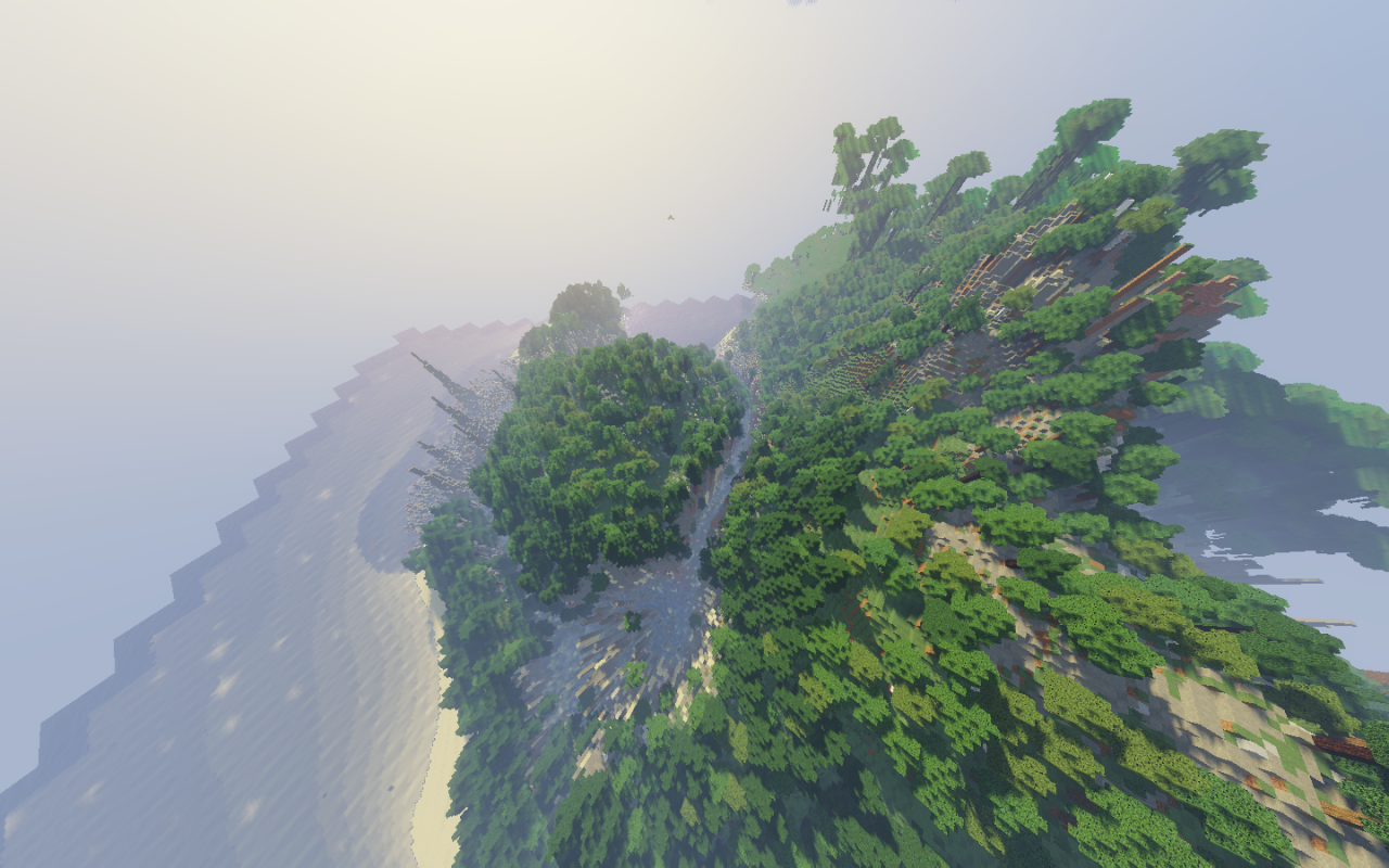 Large, Great Looking Island. Minecraft Map