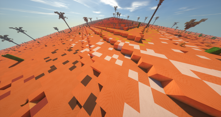 4k x 4k Custom terrain - Red desert Minecraft Map
