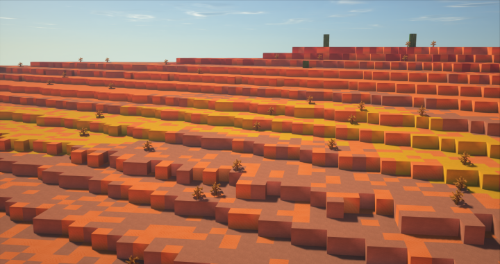 4k x 4k Custom terrain - Red desert Minecraft Map