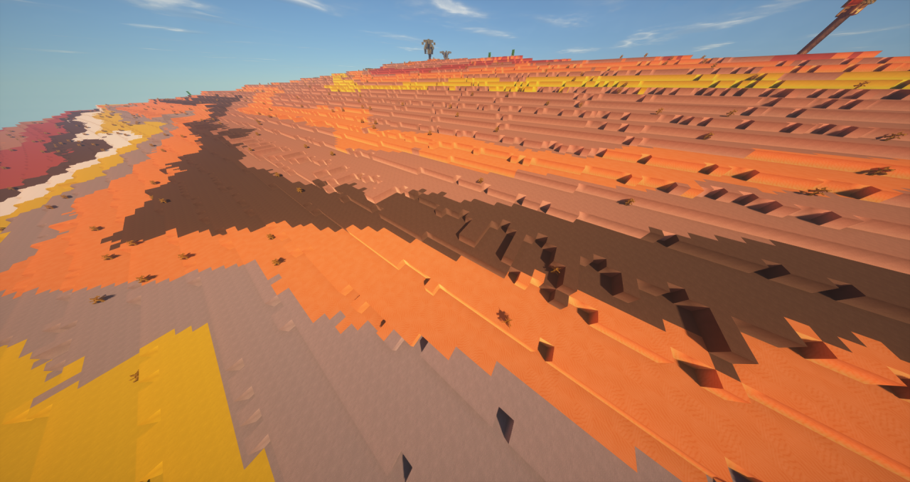 4k x 4k Custom terrain - Red desert Minecraft Map