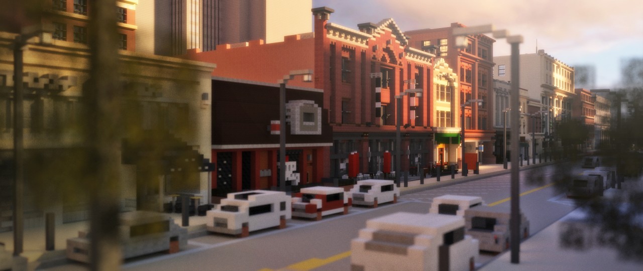 E Gay St. , Columbus, Ohio Minecraft Map