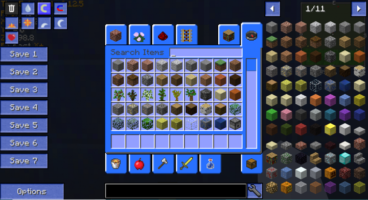 Default Blue Theme Minecraft Texture Pack