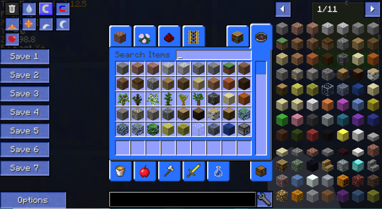 Default Blue Theme Minecraft Texture Pack