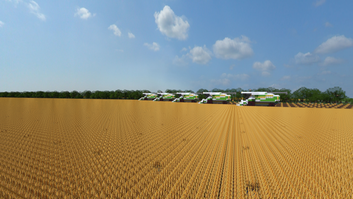 Combine harvester Minecraft Map