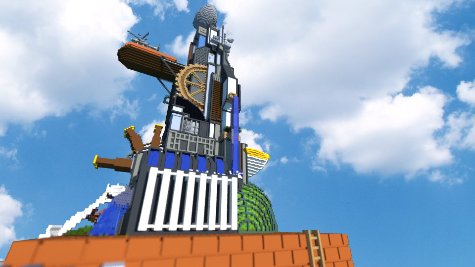 Junktown - A tower of fun! 11th [Skyscraper Contest] Minecraft Map