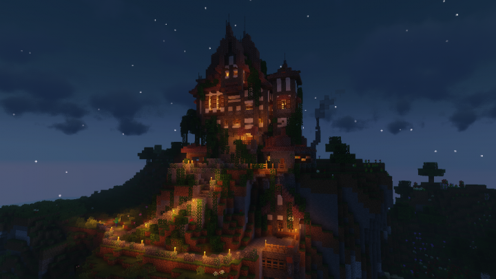 Outpost with timelapse Minecraft Map