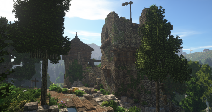 Medieval Scandinavian Settlements w/ Motte & Bailey Castle [Conquest ...