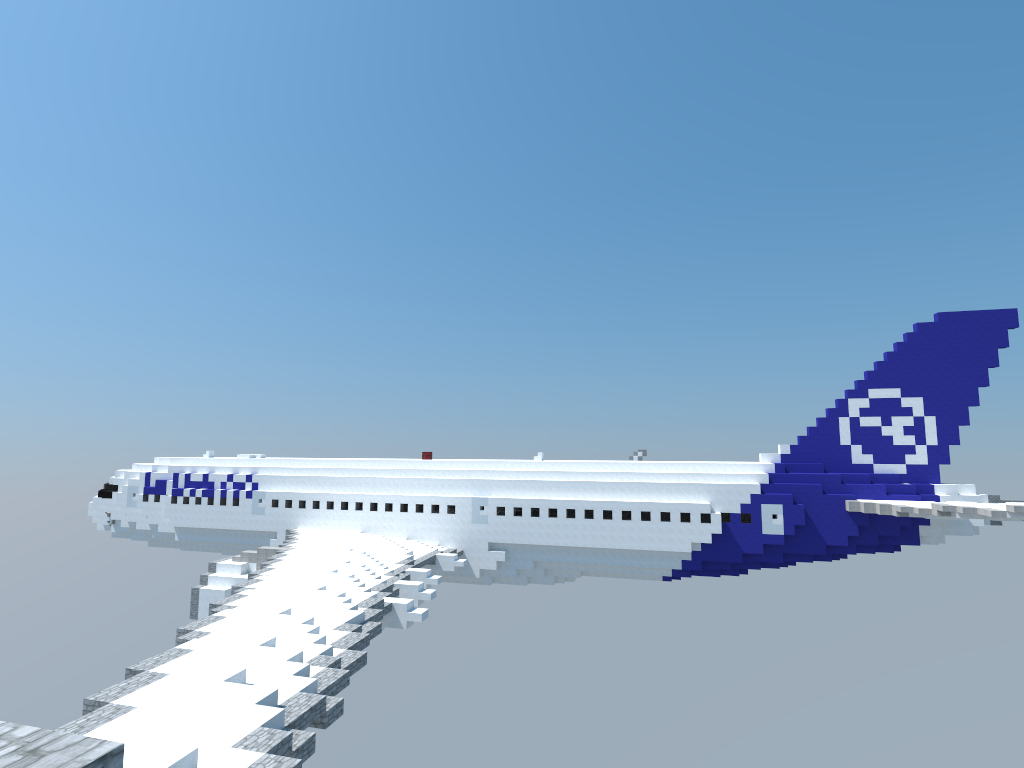 Wide-body plane(analogue A350) Minecraft Map