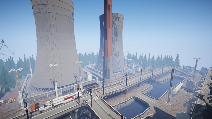 Big ol' power plant Minecraft Map