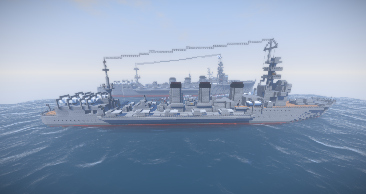 IJN Light cruiser KITAKAMI Minecraft Map