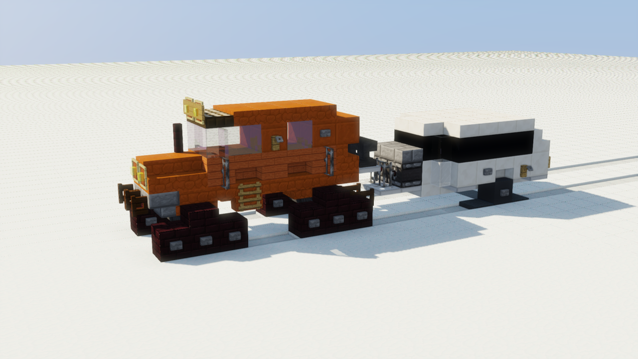 Tucker Sno-Cat with Caravan Minecraft Map