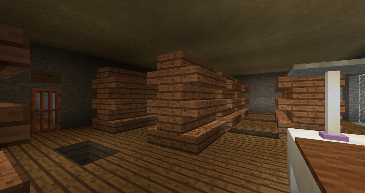stone apartment and small shop Minecraft Map
