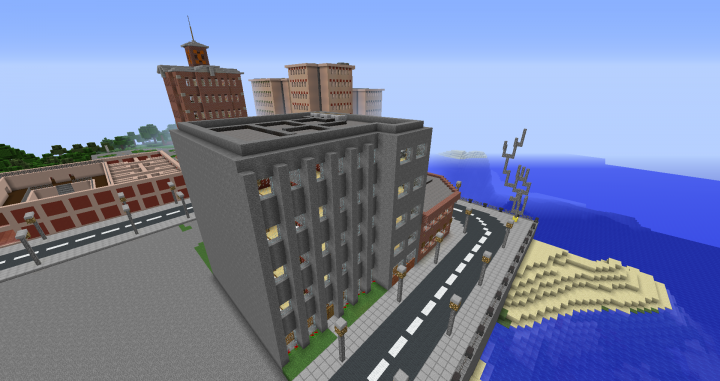 stone apartment and small shop Minecraft Map