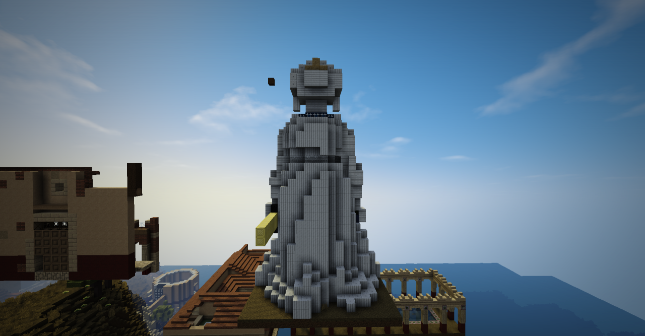 Big Hollow Grecian Statue Minecraft Map