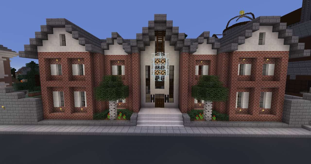 (Updated) Large Brick House Minecraft Map