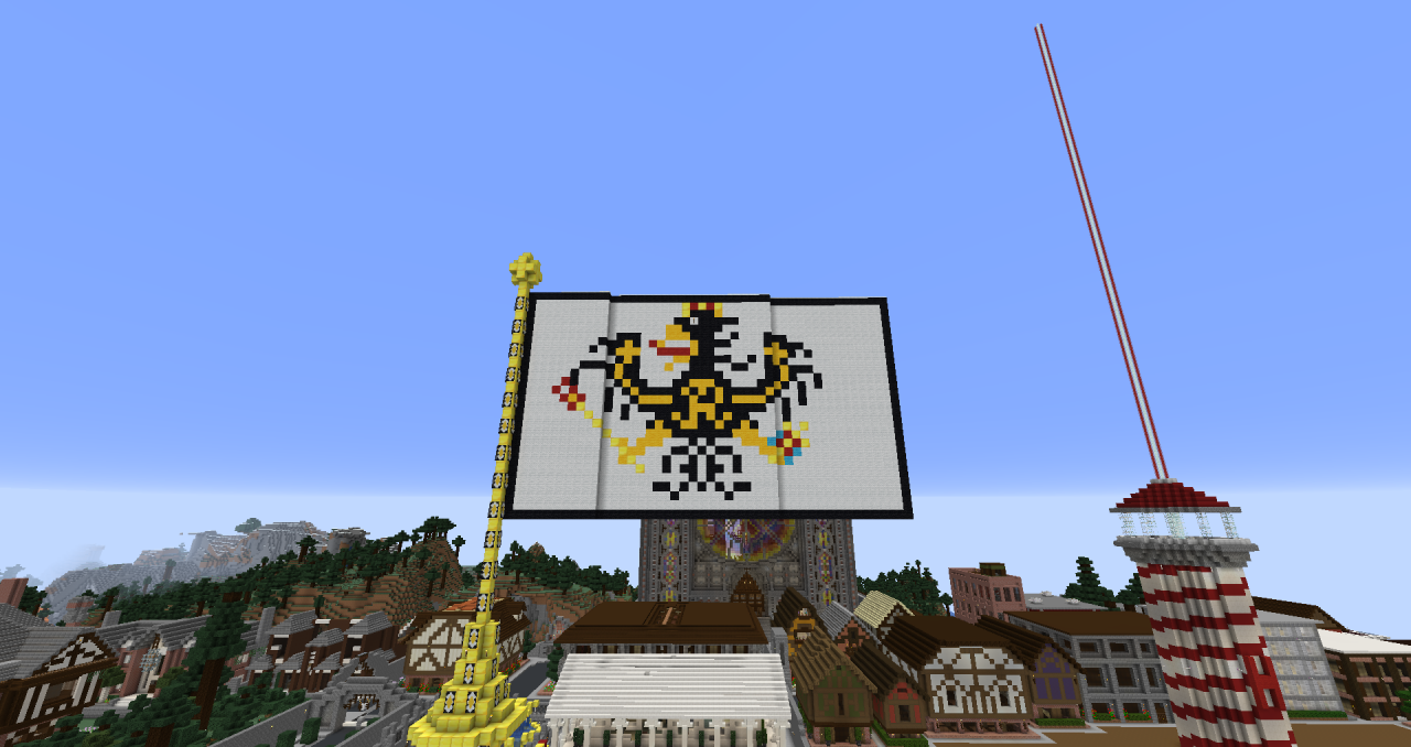 Prussian Eagle Banner Minecraft Map