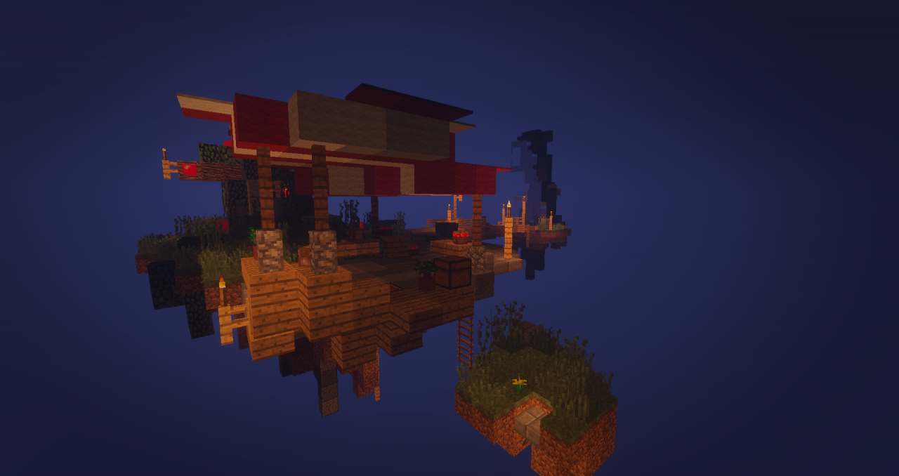 Ethereal floating Hub Minecraft Map