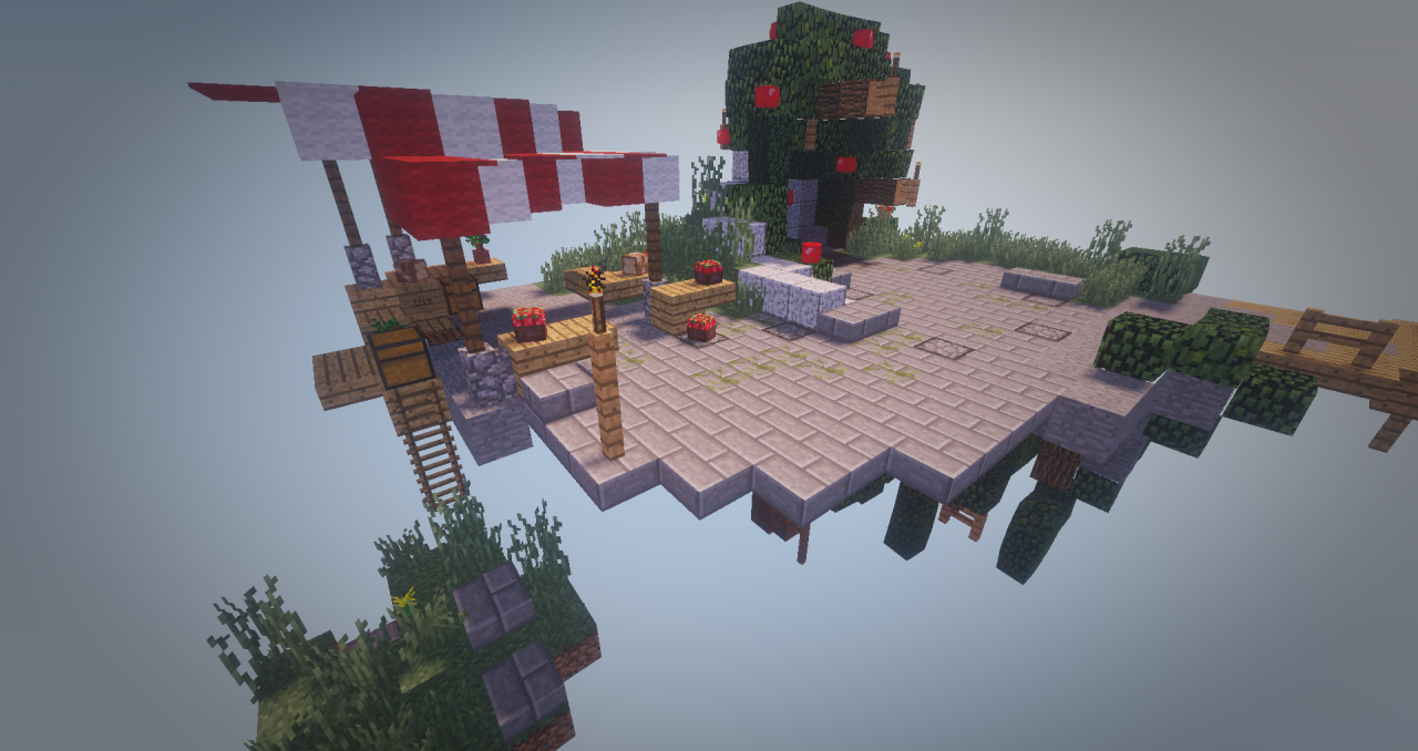 Ethereal floating Hub Minecraft Map