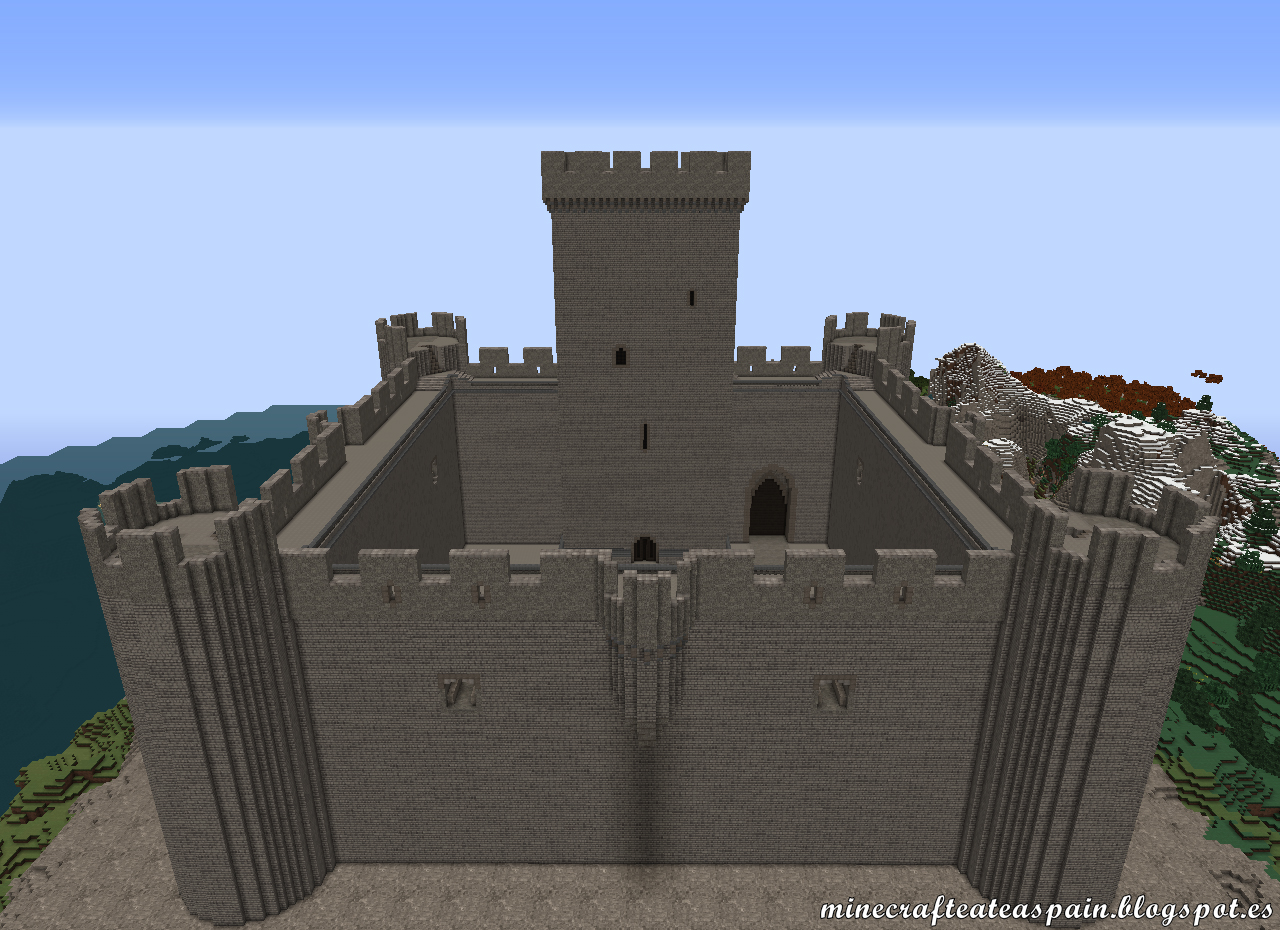 Replica Minecraft of Villalonso Castle, Zamora, Spain. Minecraft Map
