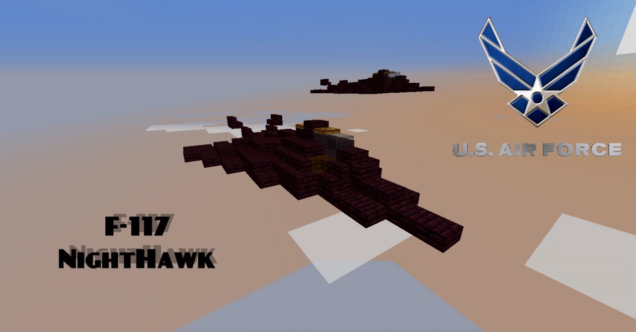F-117 NightHawk - Martin Lockheed (1:1 scale) Minecraft Map