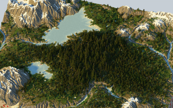 Huge RPG Map [10000x8000] - Downloadable Minecraft Map