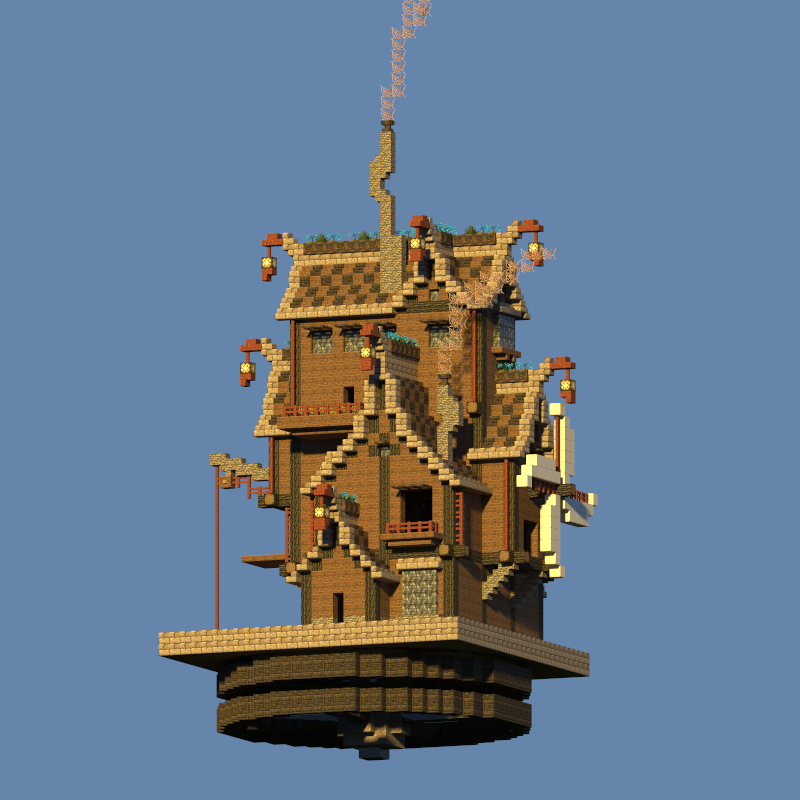 Steampunk house Minecraft Map
