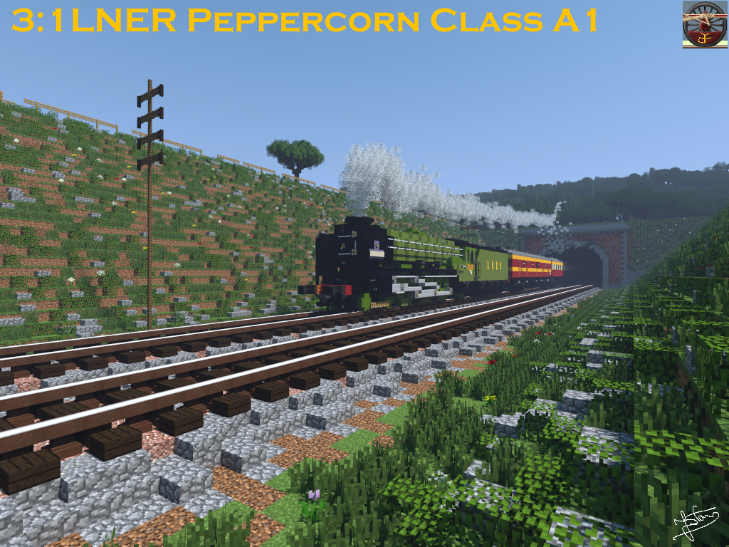 LNER A1 Class Peppercorn Steam Locomotive Minecraft Map