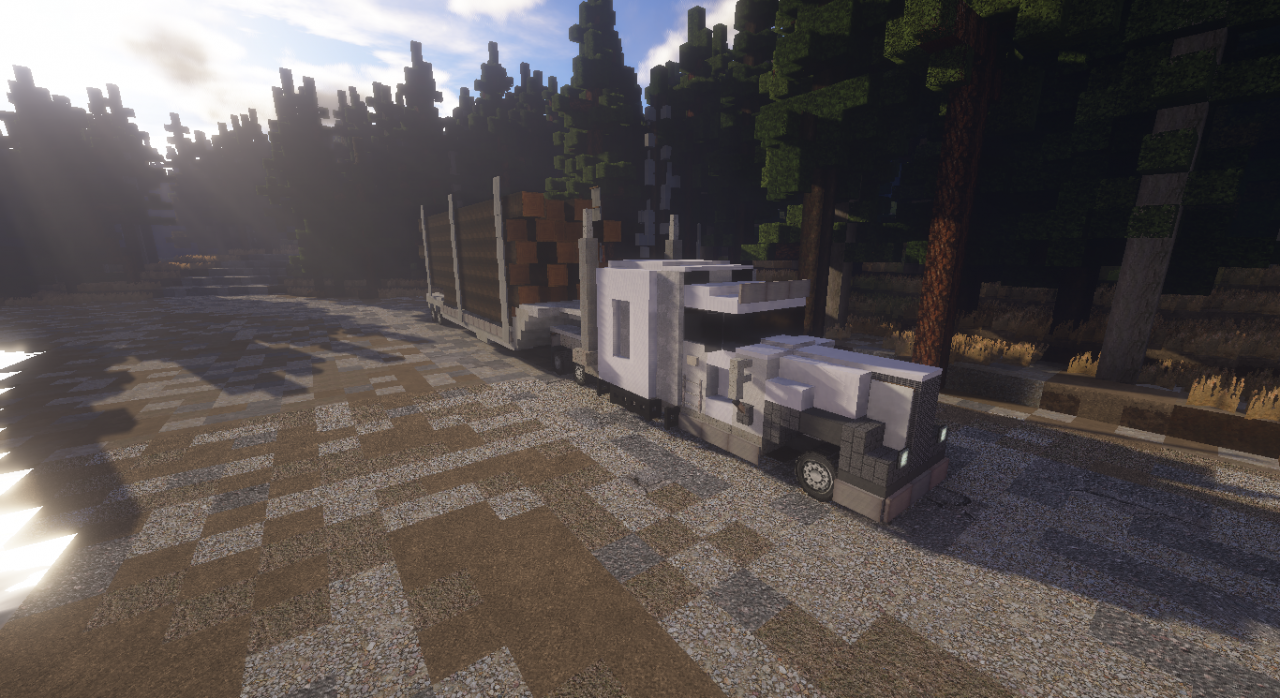 Flatbed Logging Truck Minecraft Map
