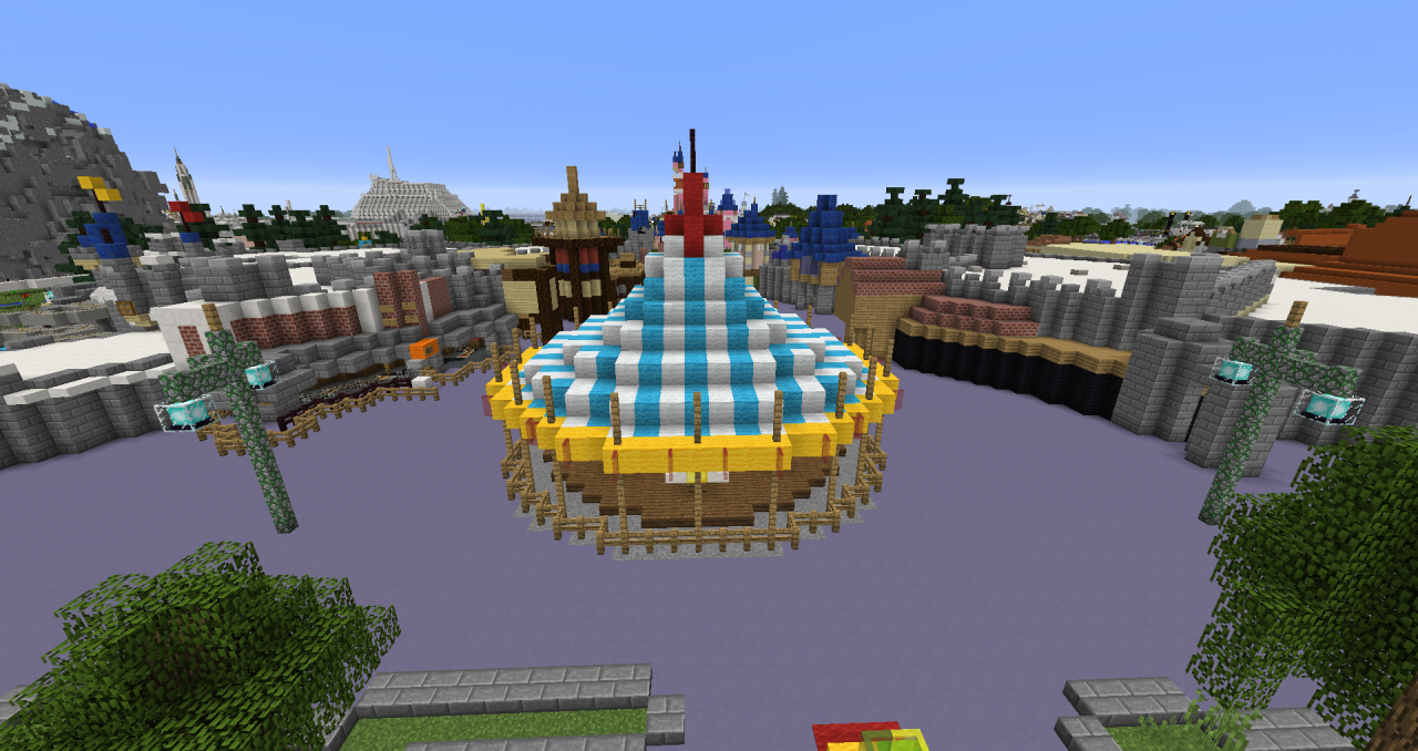 Disneyland Resort Minecarft Minecraft Map